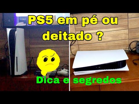 PS5 em pé ou Deitado? Dicas de como posicionar a Base - YouTube