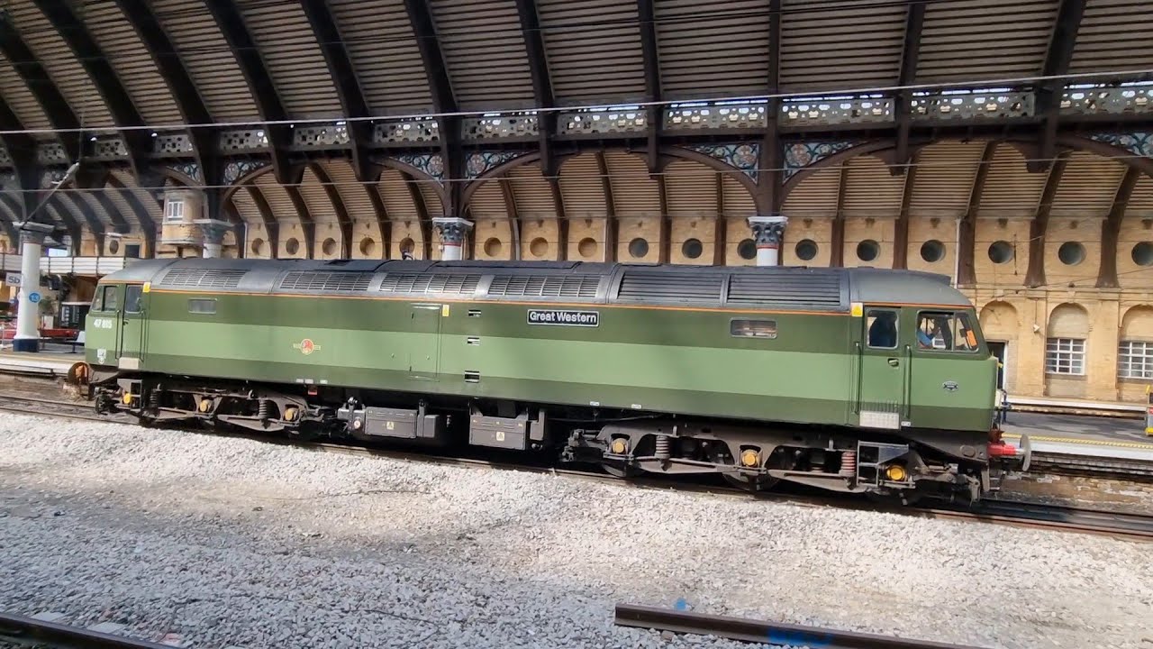 47815 Great Western Light Engine Movement at York railway station - YouTube