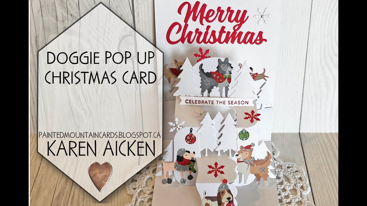 Doggie Pop Up Christmas Card - YouTube