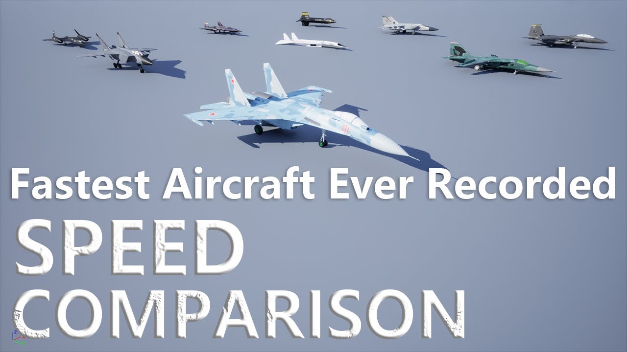 Fastest Aircraft Ever Recorded In The World| Speed Comparison In 3D ...