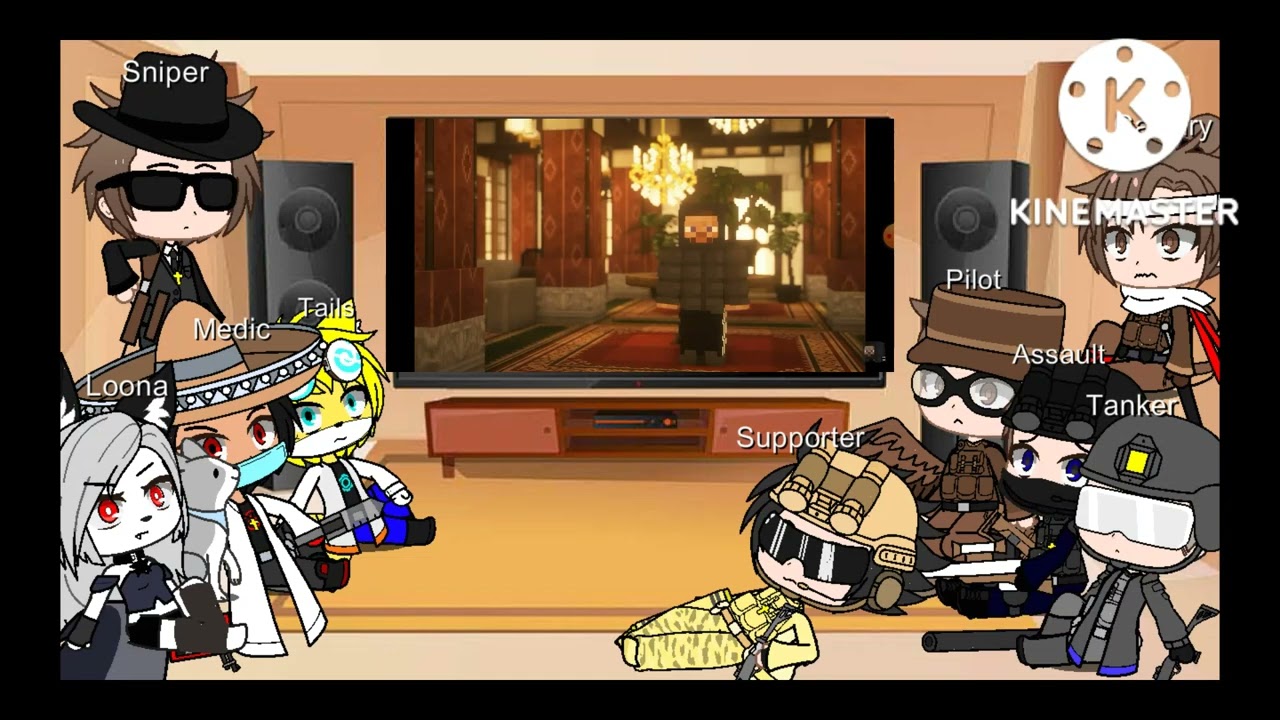 Loona, Tails, and Military teams react to another Minecraft backrooms ...