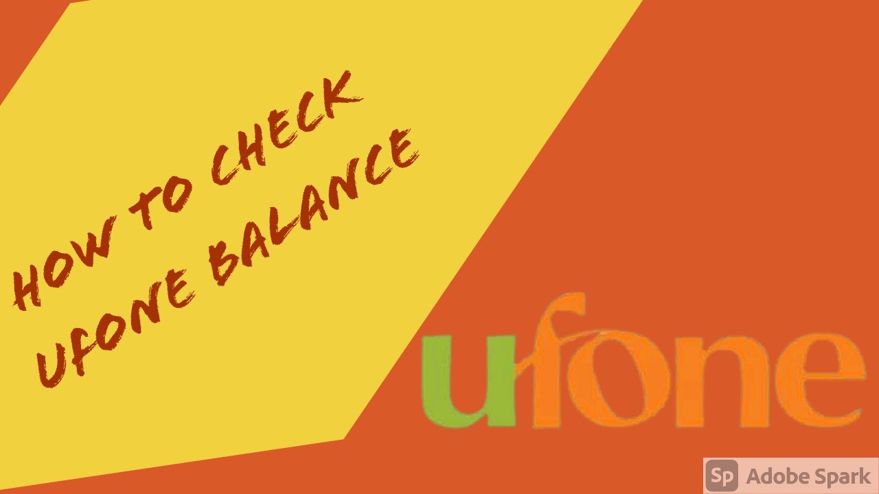 How to check Ufone balance | Ufone ka balance kaise heck kare - YouTube