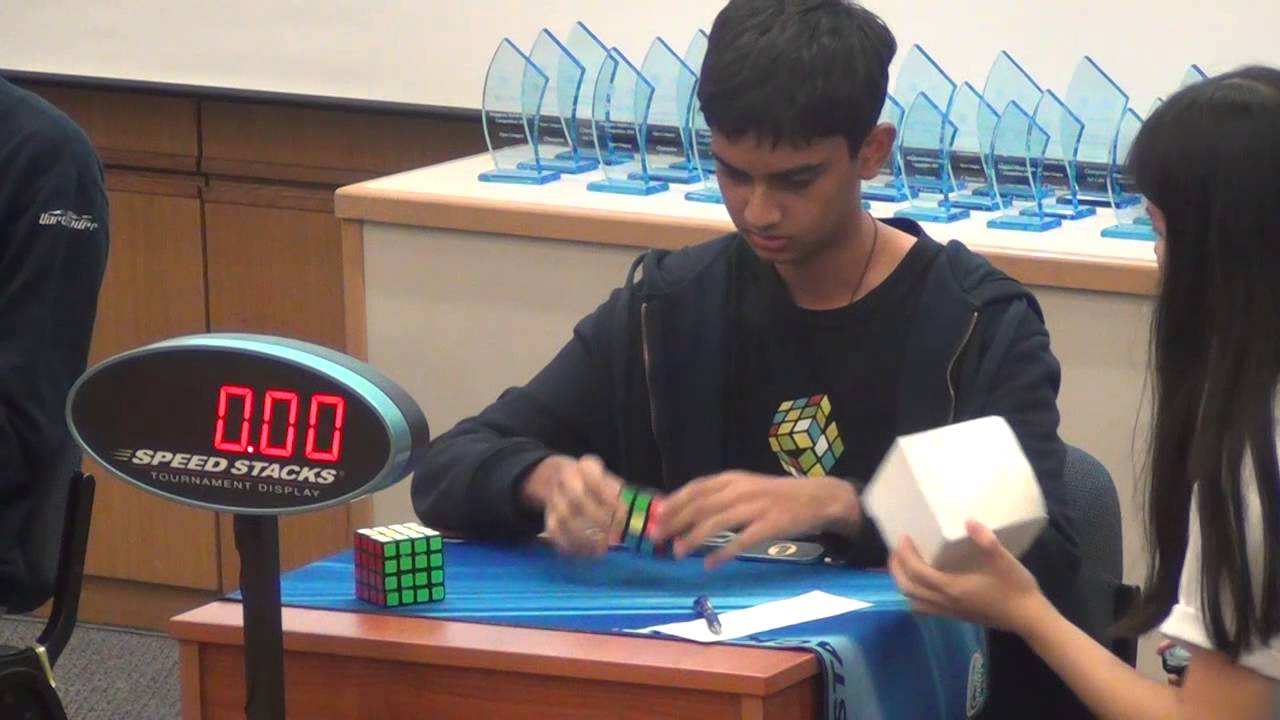 Singapore Rubik's Cube Competition 2015 Rubik's Cube Final Solves - YouTube