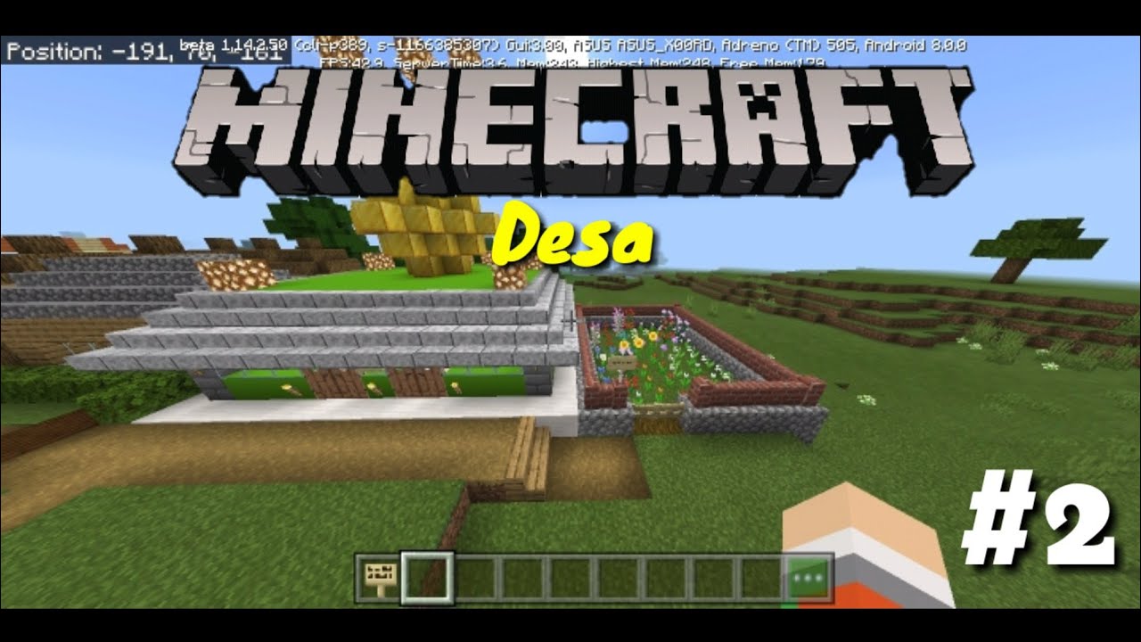 Minecraft Bikin Desa #2 | Masjid Kecil Dan Taman Bunga - YouTube