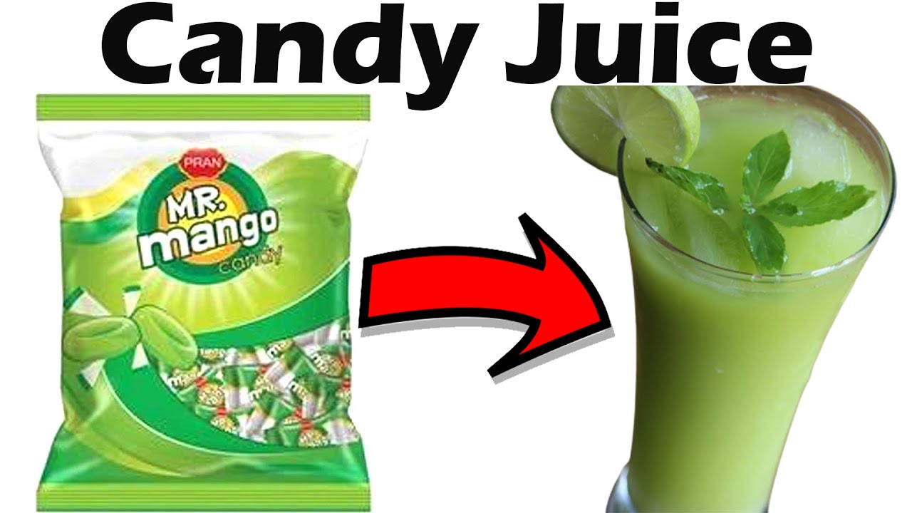 Candy Mojito Recipe || Candy Juice || Ingredient Mojito Recipe [ Mango ...