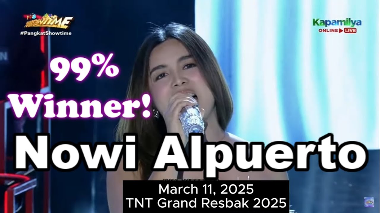 March 11 2025-Nowi Alpuerto/TNT Grand Resbak 2025/Winner - YouTube
