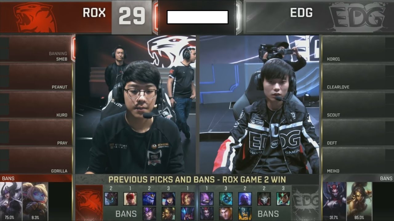 ROX vs EDG G3 準々決勝 実況解説 - YouTube