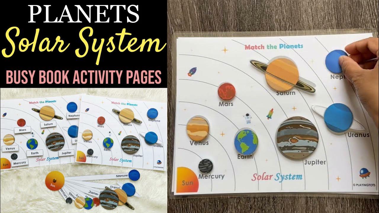 Planets and Solar System, Toddler Busy Book, Learning Binder, Quiet ...