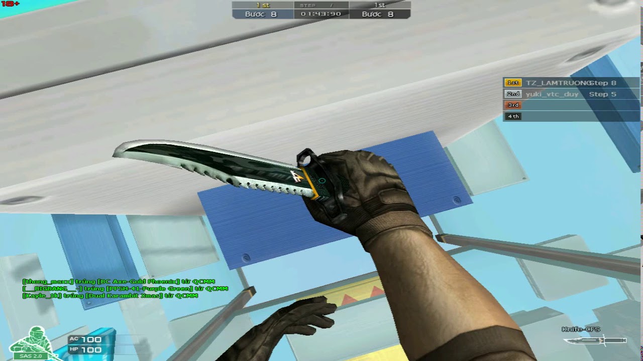 [Đột kích]Parkour cf map mới đi nhanh quá đc 3 phút 50 s Zombie V4 ...