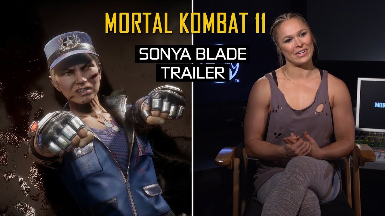 Mortal Kombat 11 Ronda Rousey as Sonya Blade - YouTube