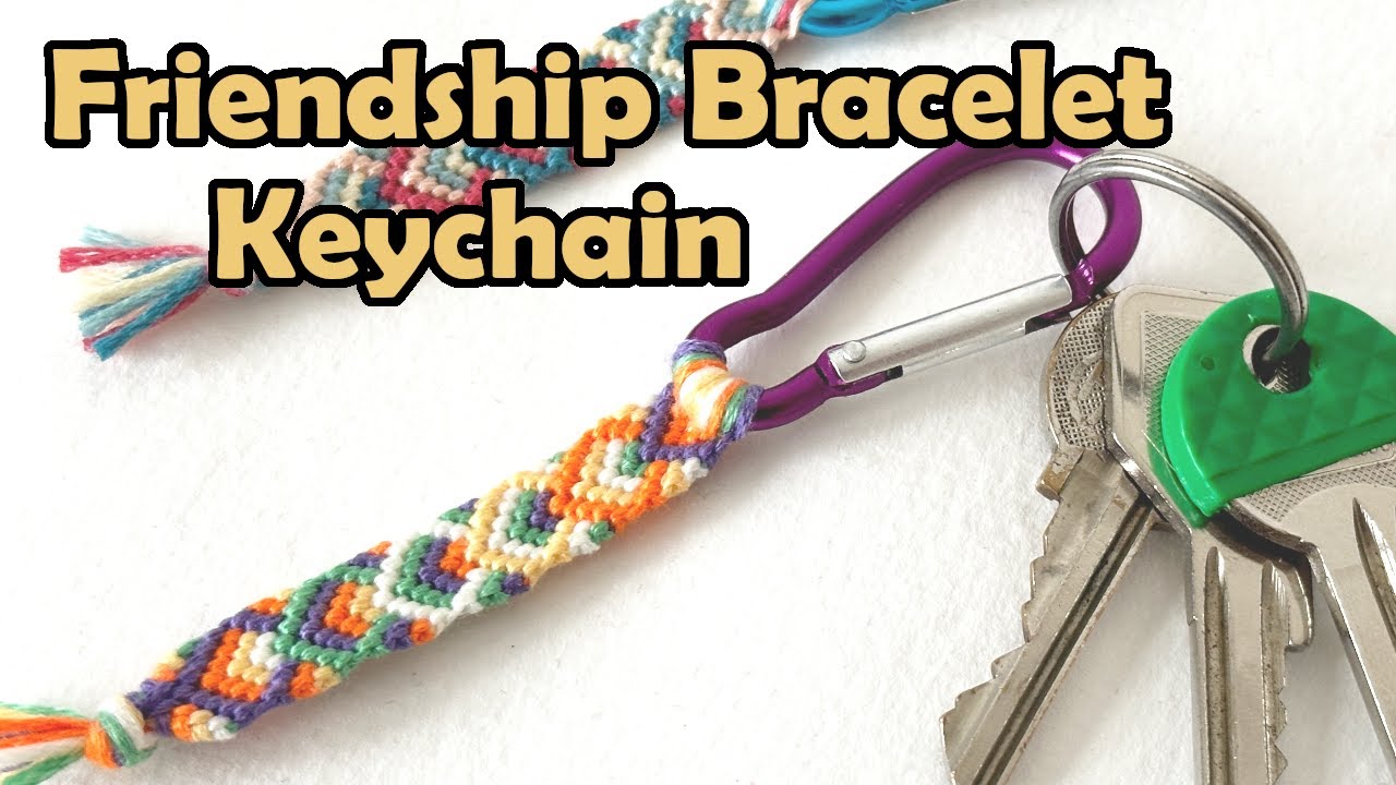 Friendship Bracelet Carabiner Keychain | Easy Tutorial - YouTube