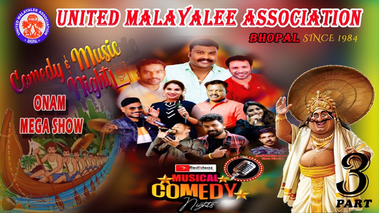 MUSICAL COMEDY NIGHT 2023 PART 3 || ONAM mega show || UNITED MALAYALEE ...
