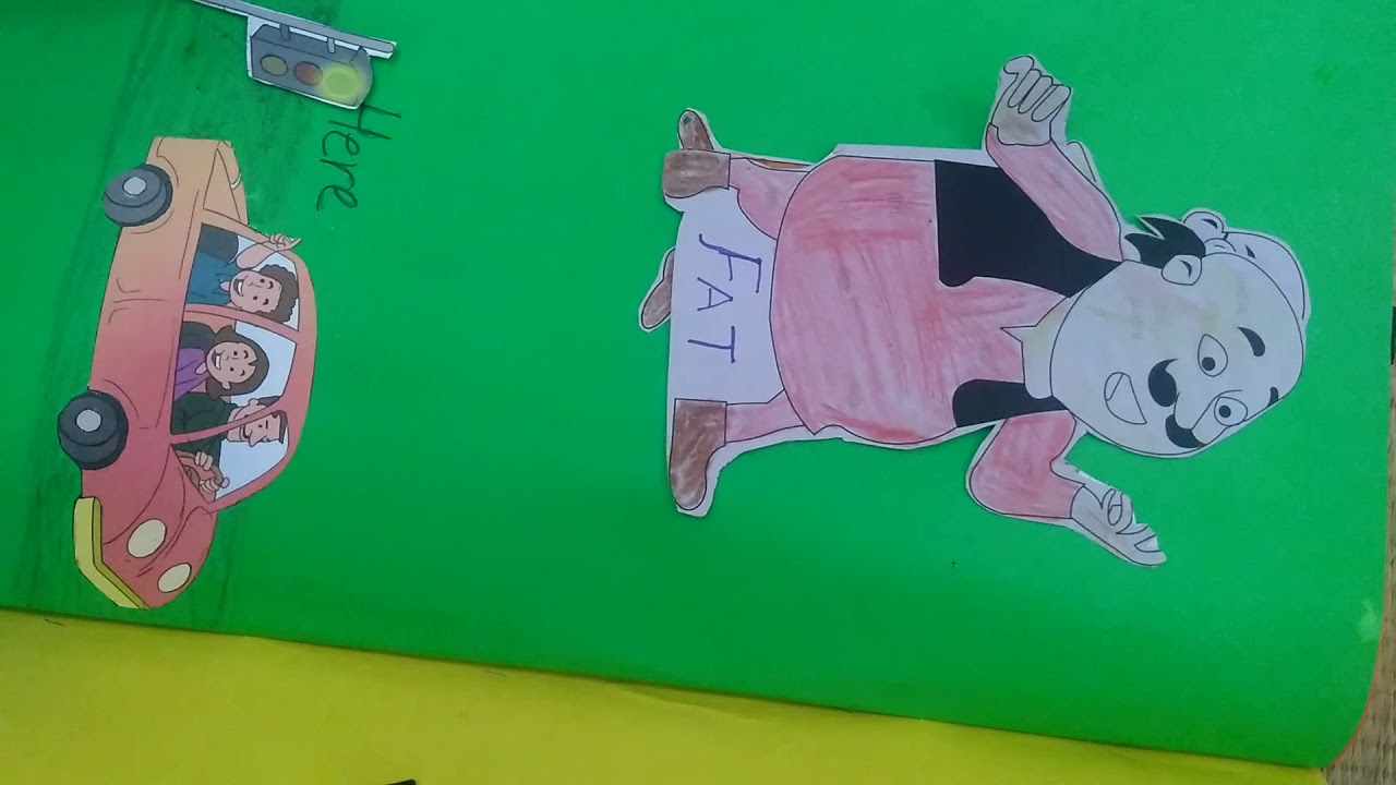 Opposite words project for grade 1 - YouTube