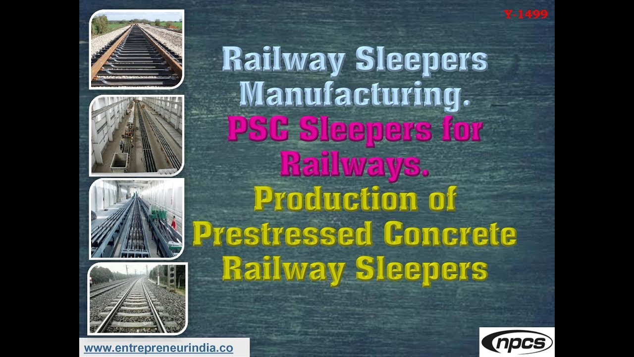 Railway Sleepers Manufacturing | PSC Sleepers for Railways. - YouTube