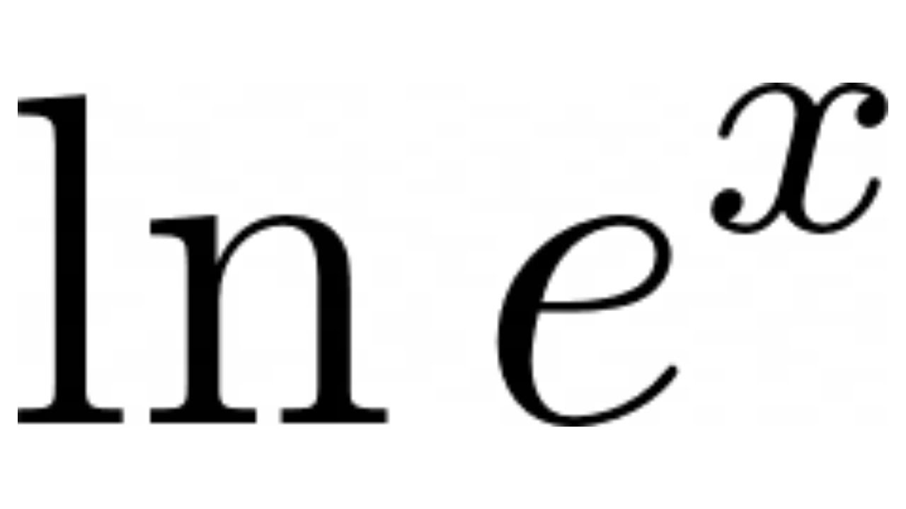Property with the Natural Logarithm: lne^x = x - YouTube