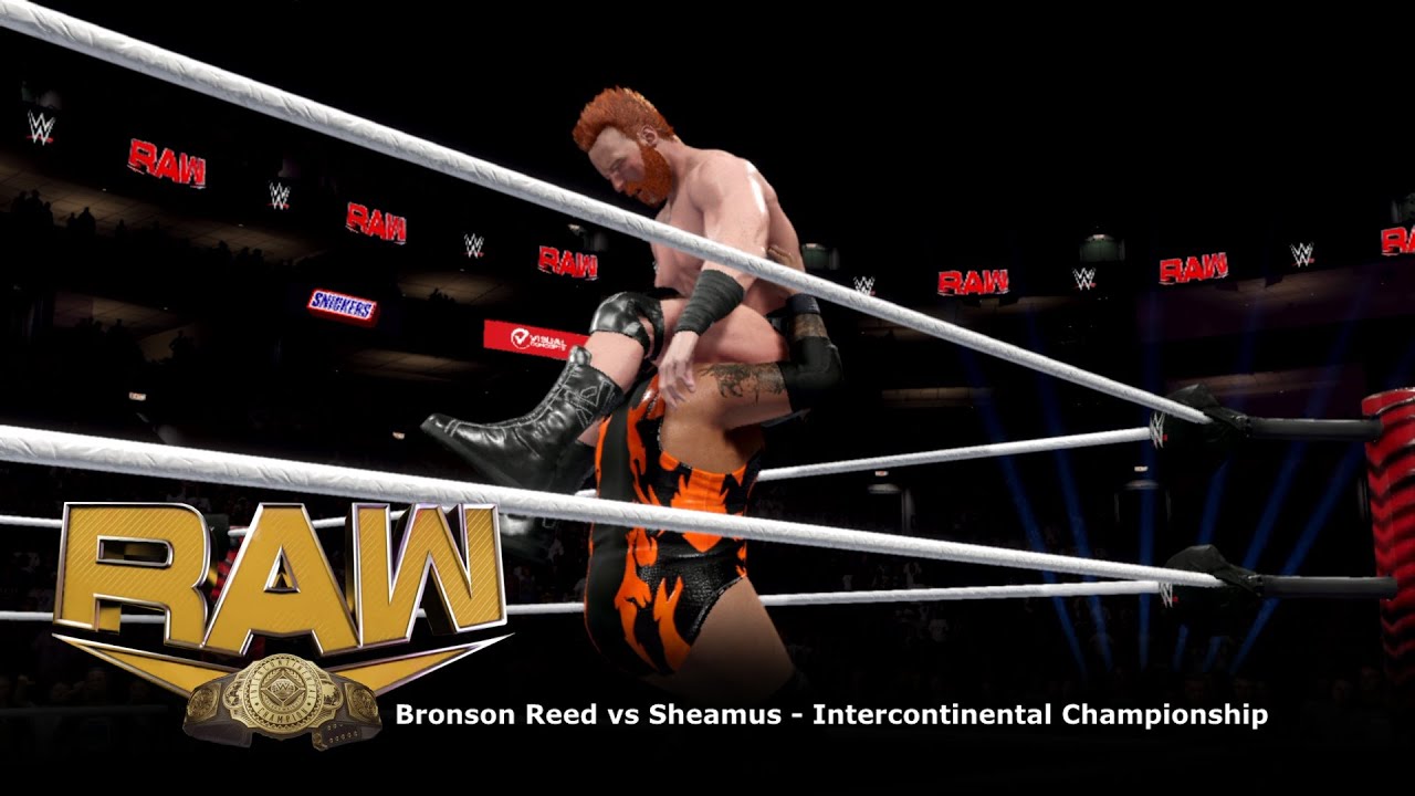 Bronson Reed vs Sheamus: Intercontinental Championship: Raw. July 15 ...