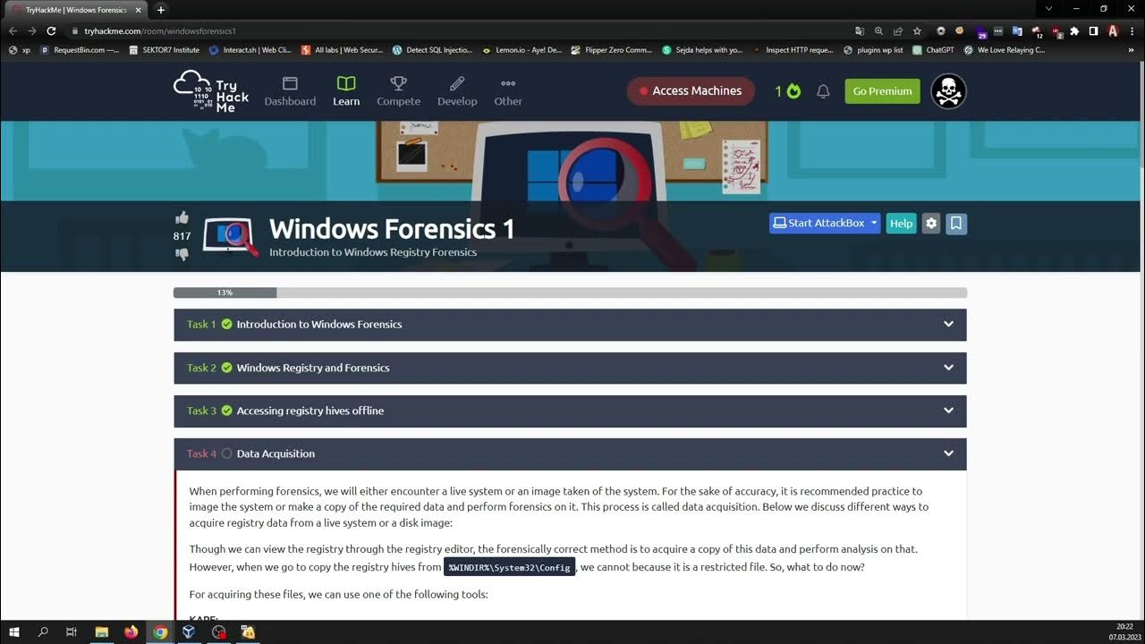 TryHackMe #587 Windows Forensics 1 - YouTube