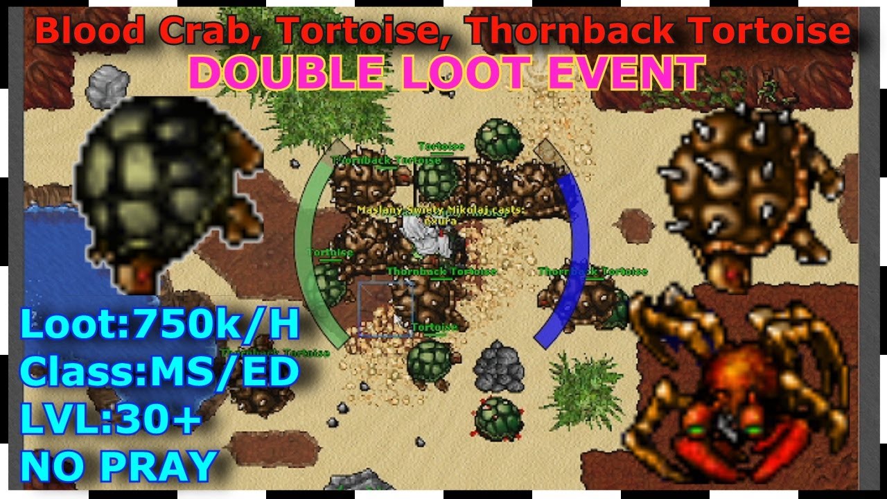 [Double Loot EVENT] Blood Crab, Tortoise, Thornback Tortoise (Laguna Islands) - Loot: 750k/H ...