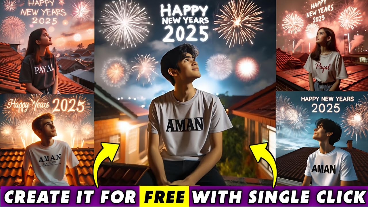 How To Create Viral 3D Ai Happy New Year Image | Happy New Year 2025 ...