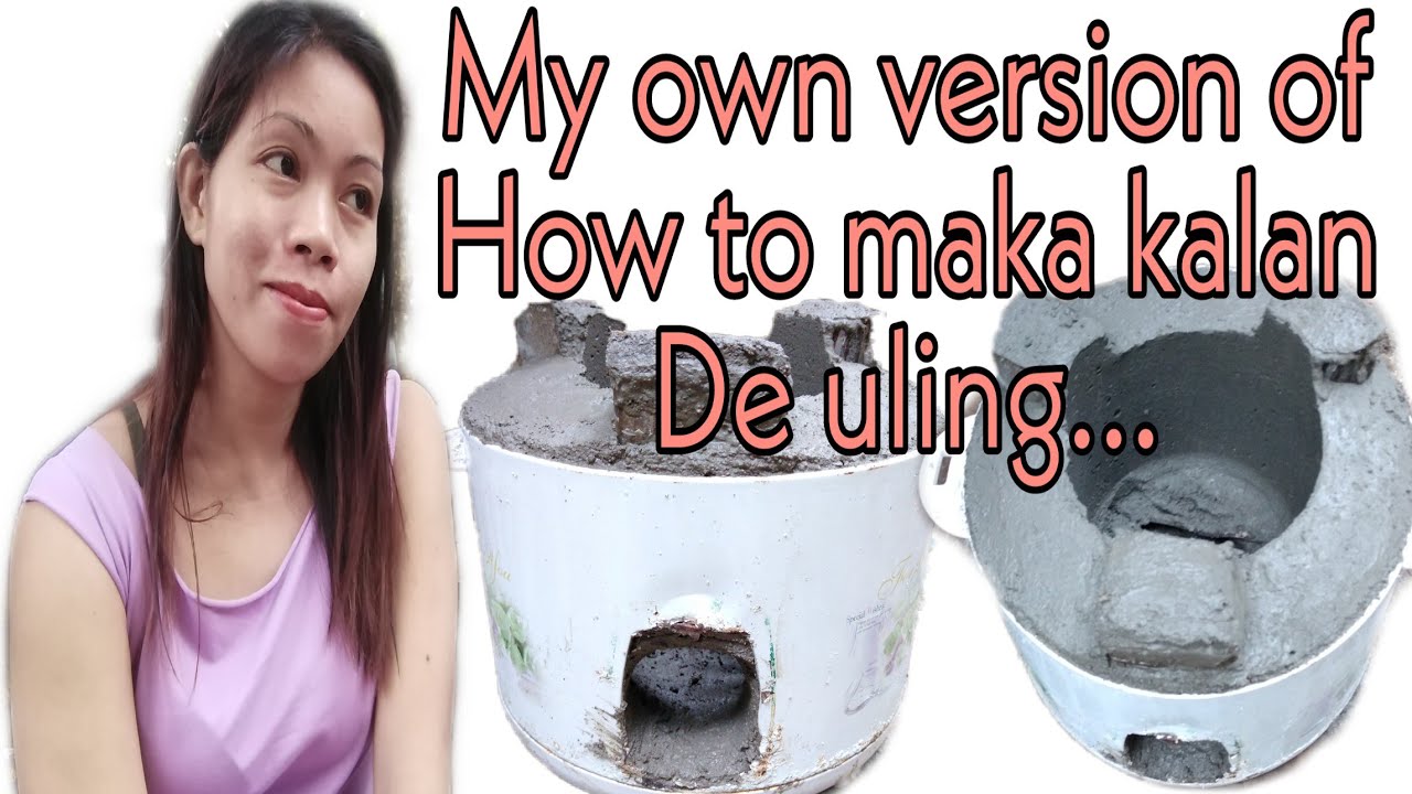 How to make a charcoal stove/Paano gumawa ng kalan de uling - YouTube