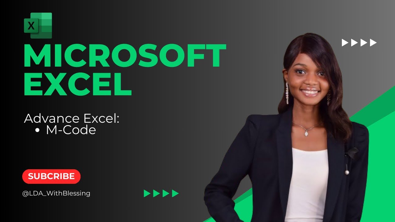 Learn how to use m-code in Microsoft excel. - YouTube