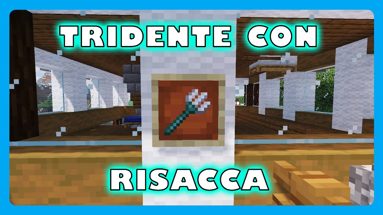 Minecraft: come fare un TRIDENTE con RISACCA - YouTube
