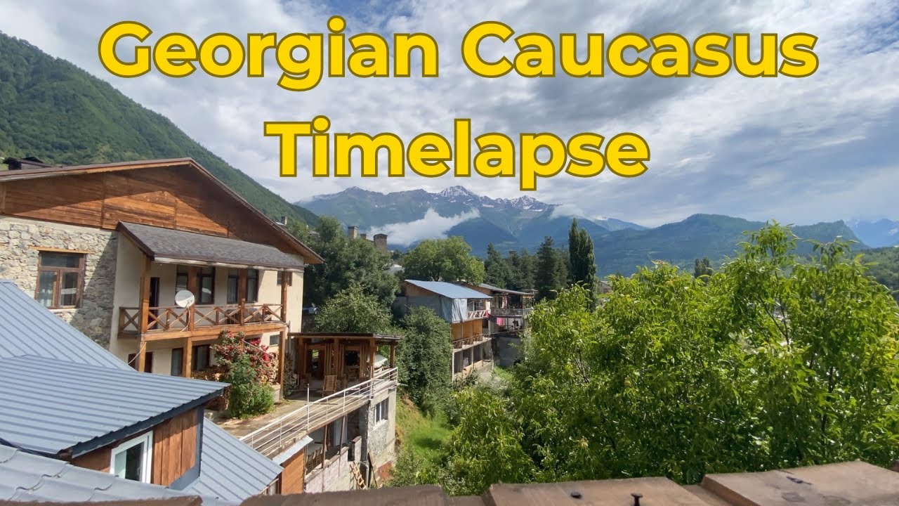 Georgian Caucasus Timelapse | 1 Hour Relaxing Mountain View - YouTube