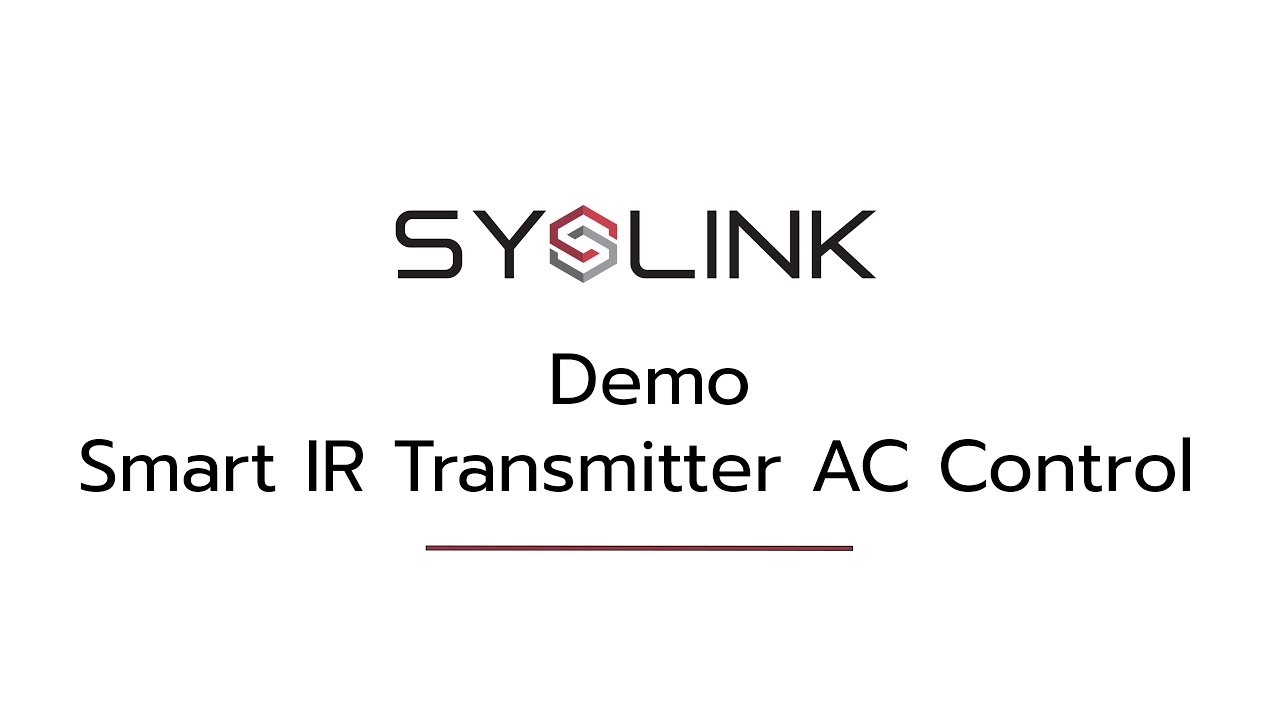 Demo Smart IR Transmitter AC Control โดย Syslink Technology - YouTube