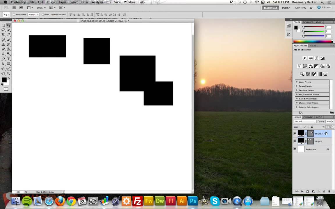 Photoshop: Working with the Shape Tools (Video 14) - YouTube