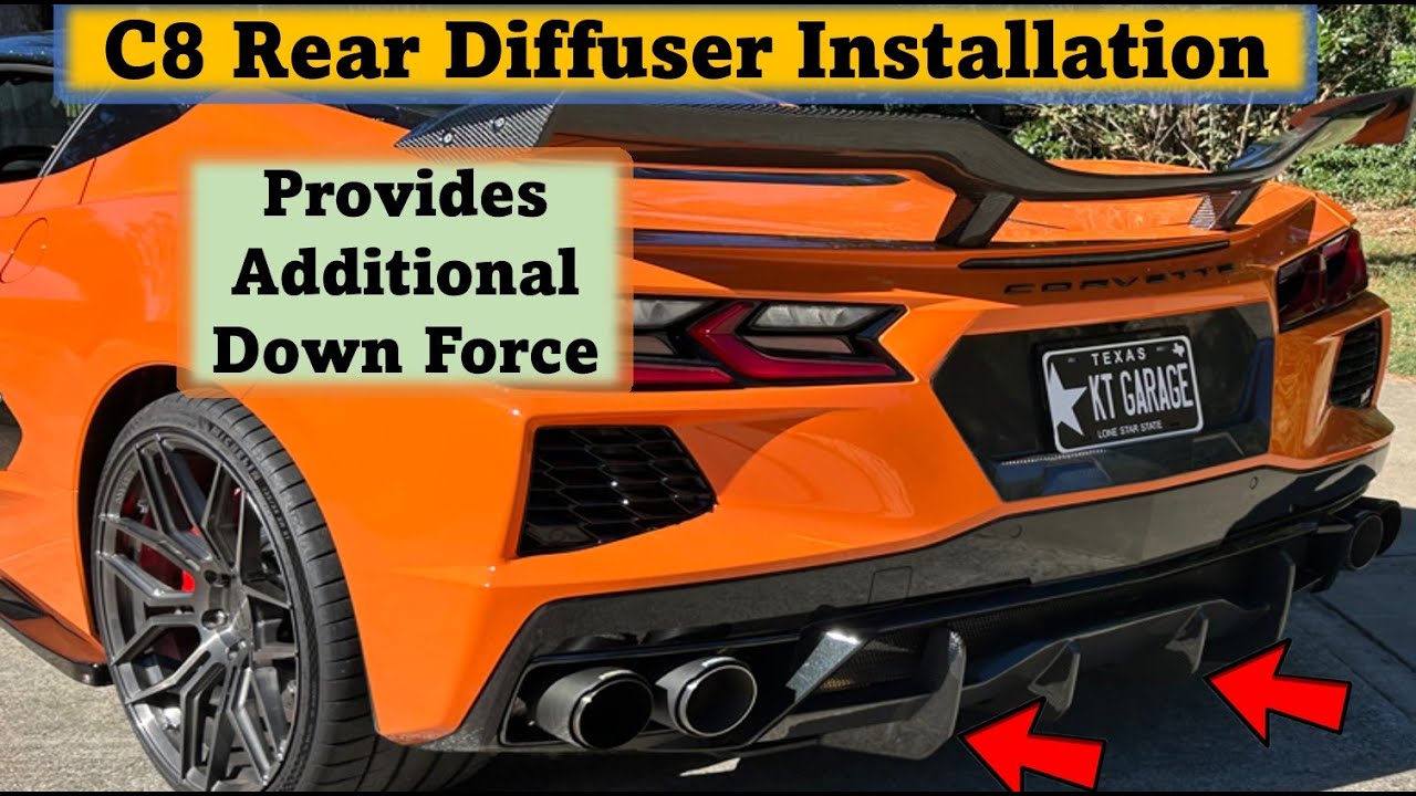 C8 Stingray Rear Diffuser Installation and Review - YouTube