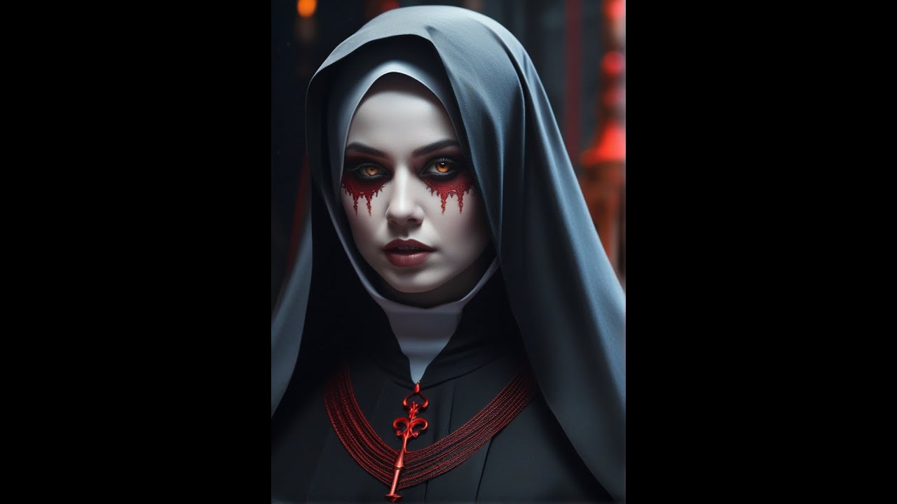 Beautiful Fantasy AI art 77 (Nun in demonic place edition) - YouTube