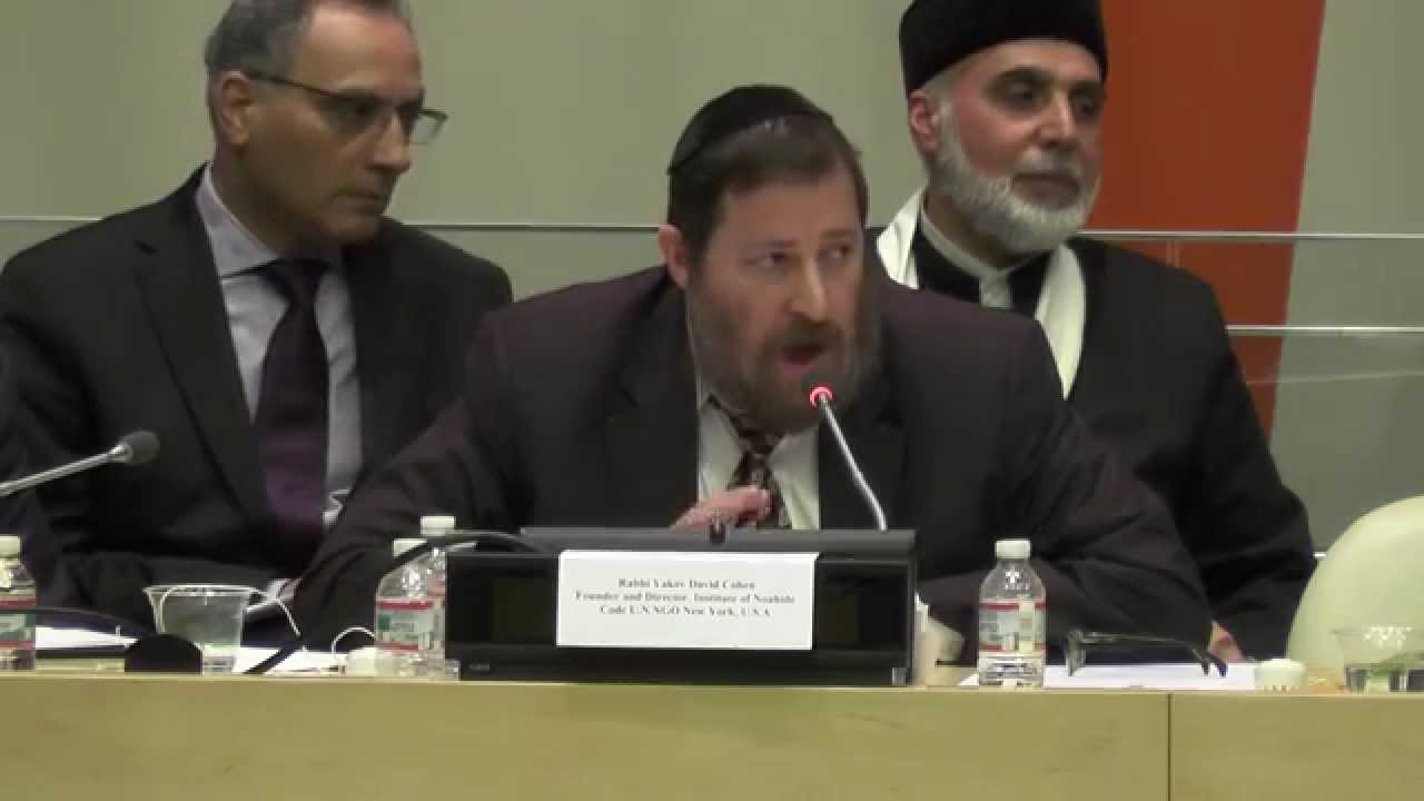 Rabbi Yakov Dovid Cohen in UN NY NY - YouTube