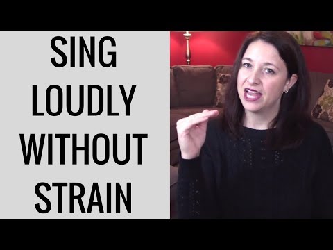 How To SING LOUDLY WITHOUT STRAINING Your Voice (Lesson 1)