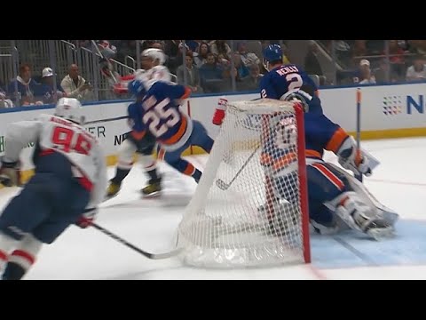 Alex Ovechkin Hit Against Sebastian Aho - YouTube