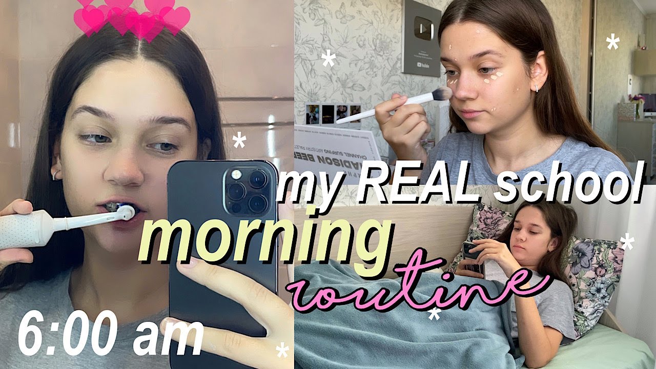 Мое Реальное Школьное Утро - Ранние Подъемы // my morning routine - YouTube