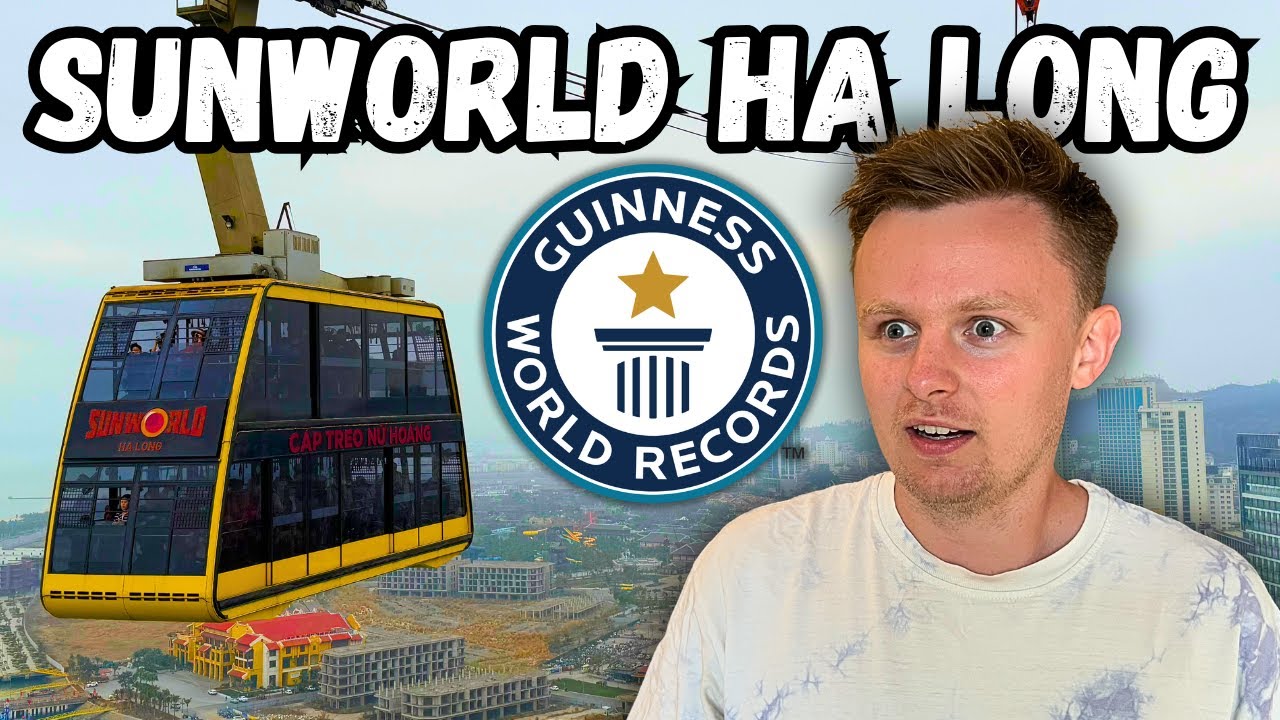 Riding the WORLD RECORD Tallest Cable Car in Ha Long Bay! - YouTube
