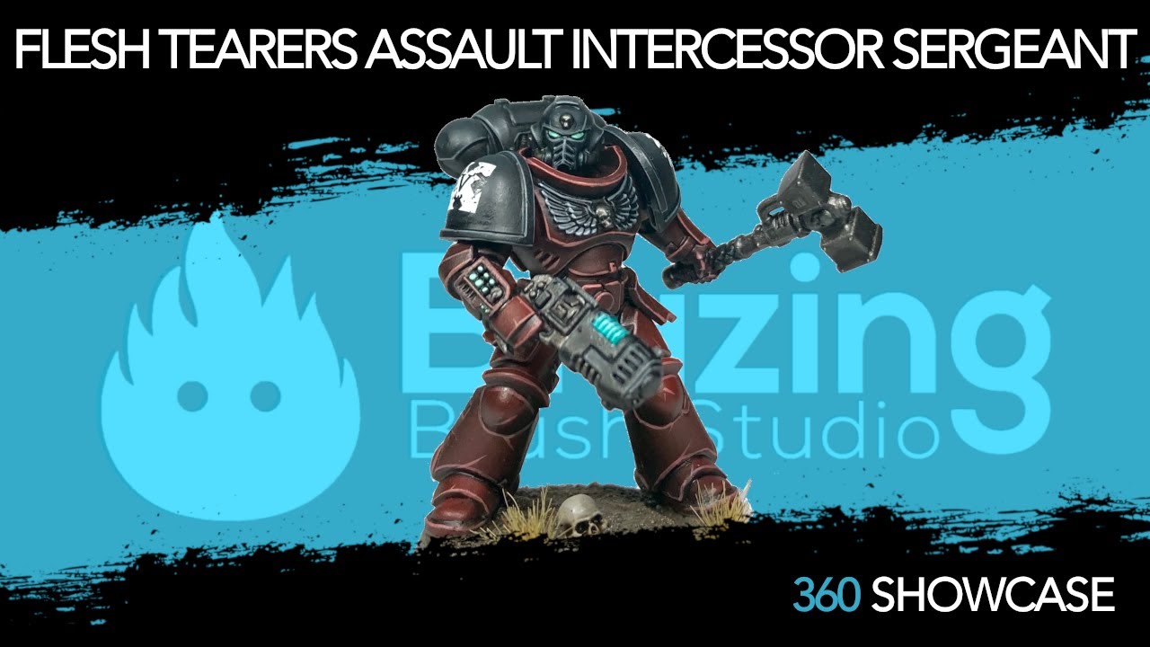 Flesh Tearers Assault Intercessor Sergeant | Warhammer 40k | Space ...