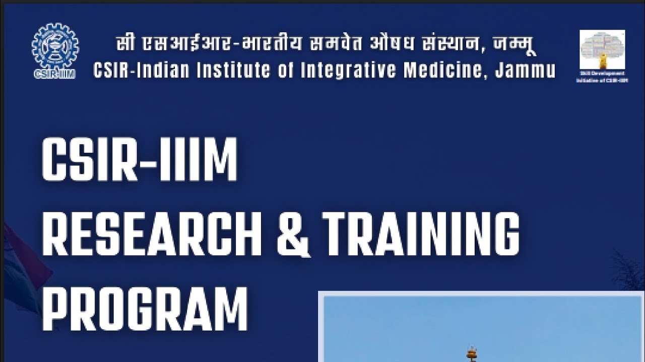 CSIR-IIIM Summer Research & Training Program 2025 | Apply Now! #summer ...