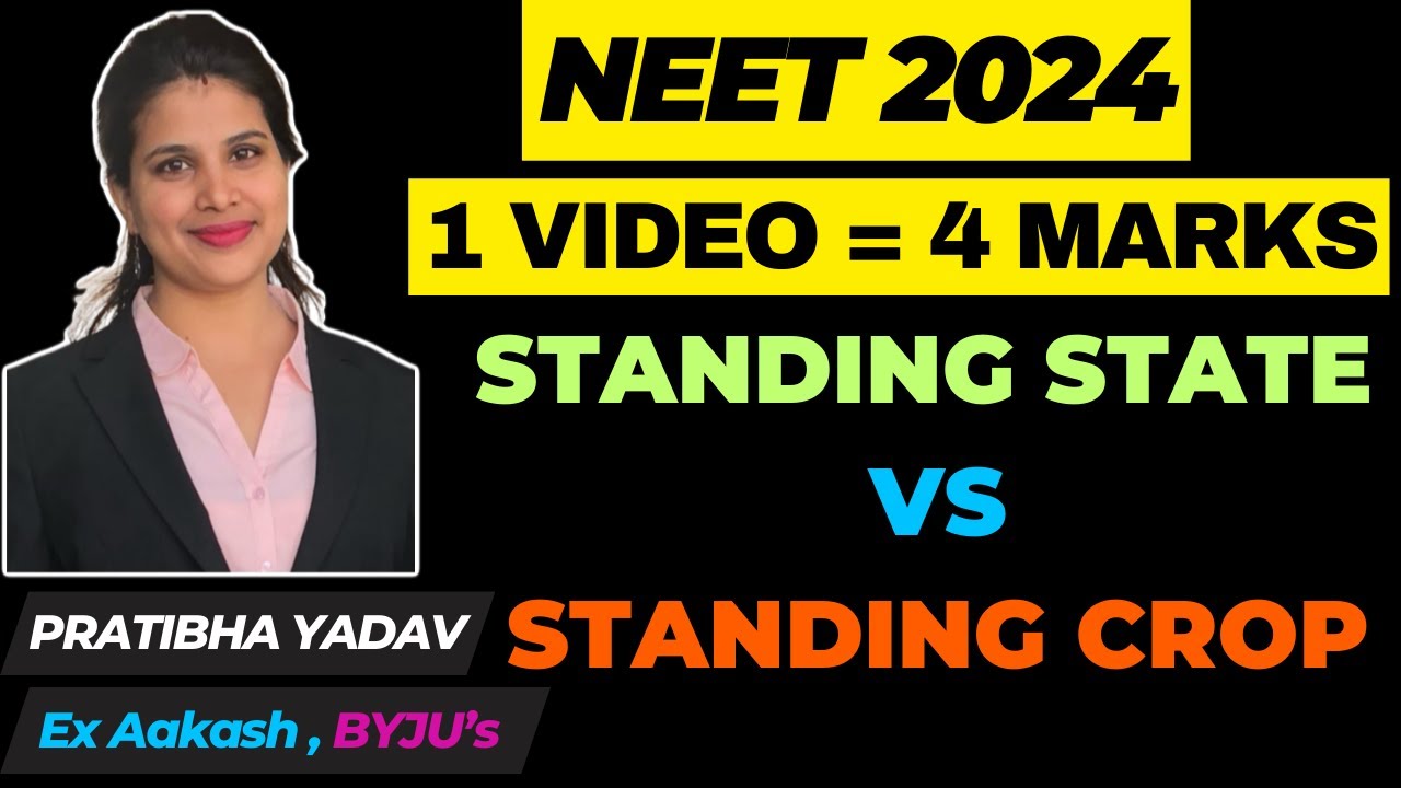 Standing State Vs Standing Crop class 12 NEET Biology | Ecosystem class ...