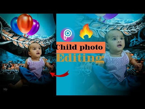 Child photo editing || Picsart photo editing tutorial || Little baby ...