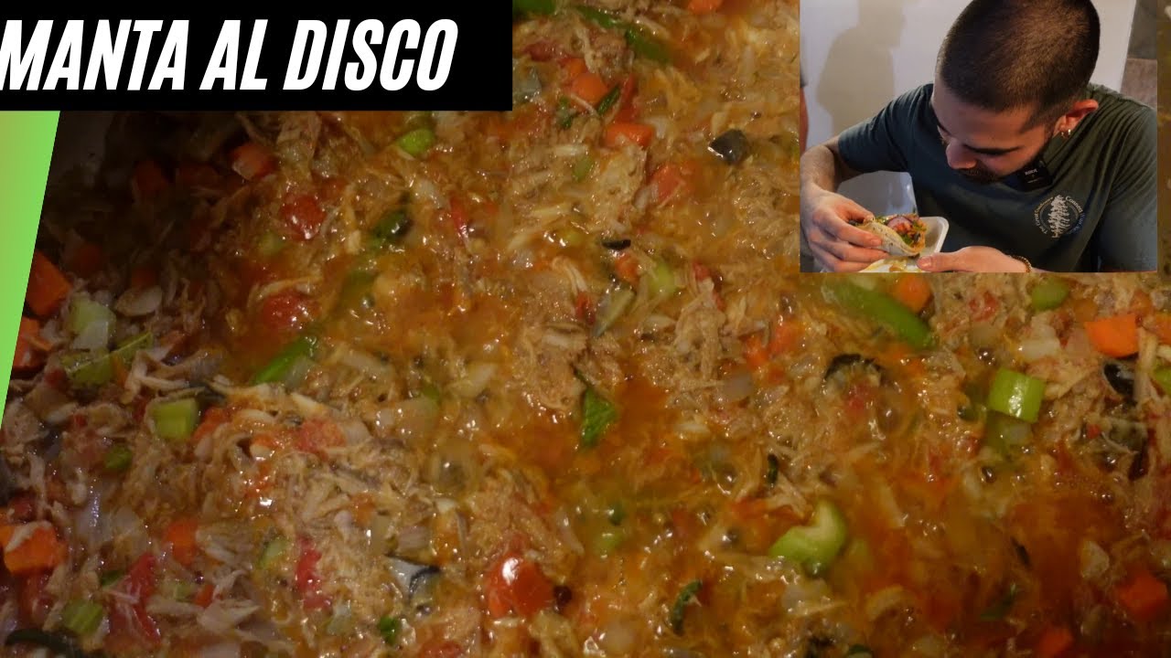 MANTA AL DISCO CON ALETA Y CAMARON. RECETA DEL CUCO - YouTube