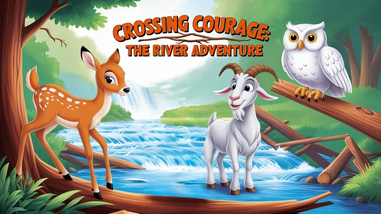 Crossing Courage The River Adventure | English Moral Stories For Kids ...