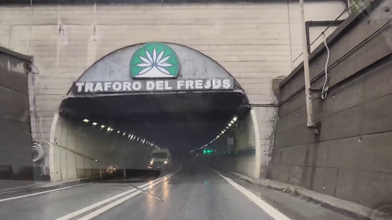 Frejus Tunnel AutoRoute E70 Traforo T4 🛣Italy-France border🛣10th ...