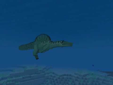 Minecraft PE scientifically accurate Spinosaurus addons trailer ...