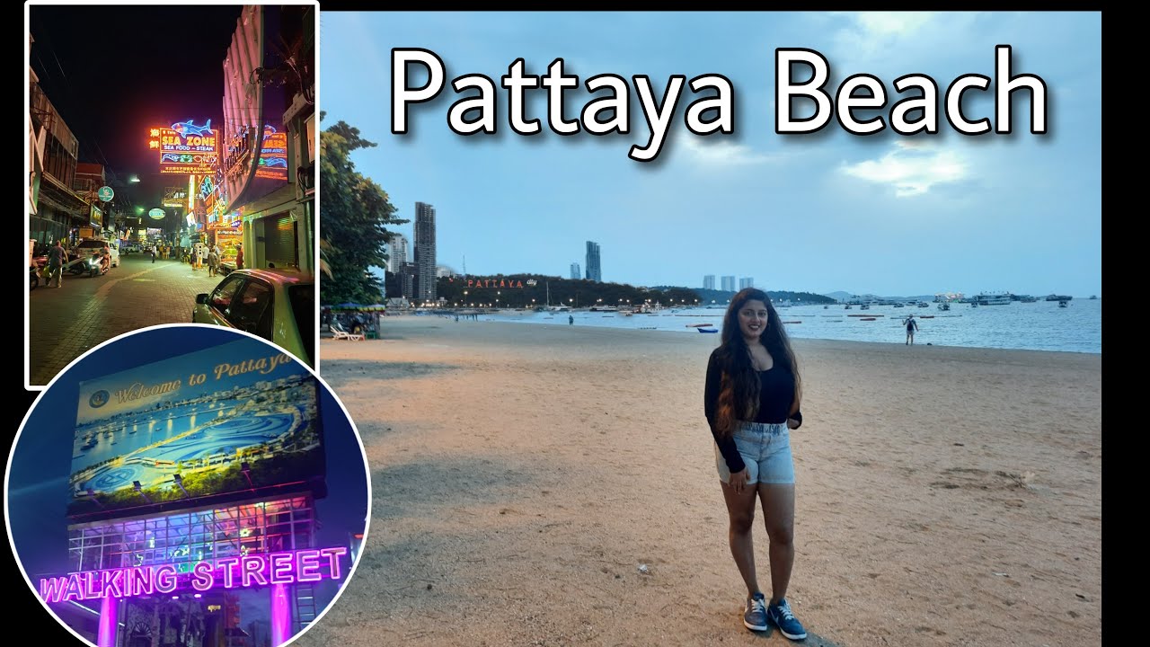Walking Street Night Scenes | Pattaya Beach Road Evening Walk | Pattaya ...