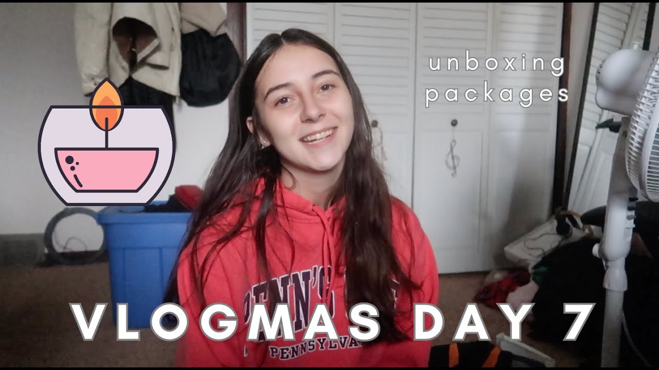 Vlogmas Day 7 Unboxing Packages Youtube