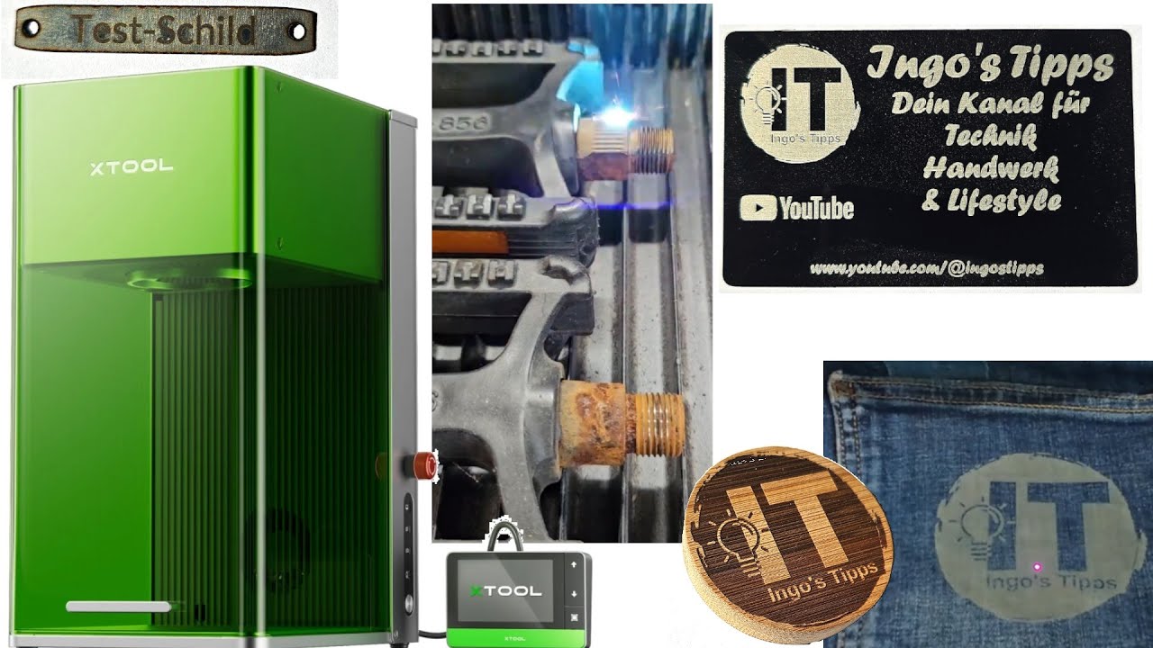 xTool F1 Ultra Faserlaser in Aktion! – Gravur, Schnitt & Rostentfernung ...