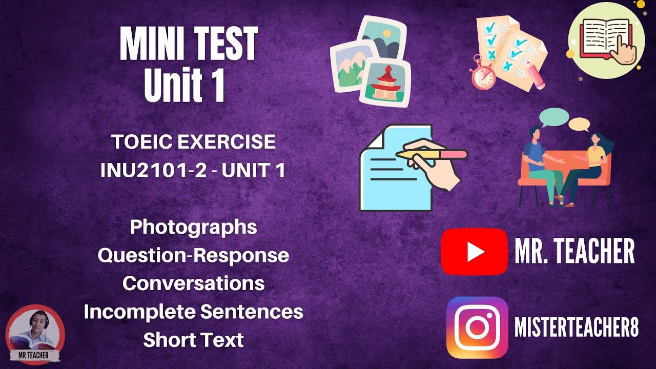TOEIC MINI TEST UNIT 1 - INU2101 - 2 - YouTube