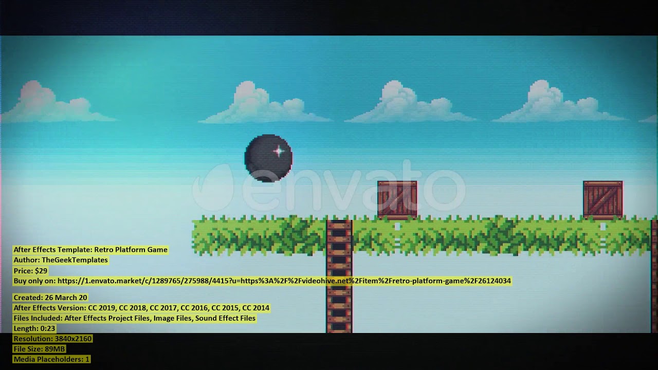Retro Platform Game | After Effects Template | VideoHive 26124034 - YouTube
