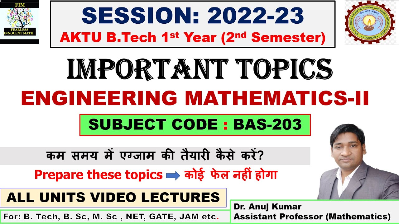 Important Topics In Engineering Mathematics 2 Engineering Mathematics important-topics-in-engineering-mathematics-2-engineering-mathematics